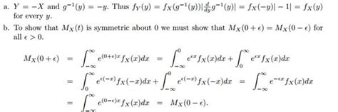 Solved Suppose The Pdf Fx X Of A Random Variable X Is An Even