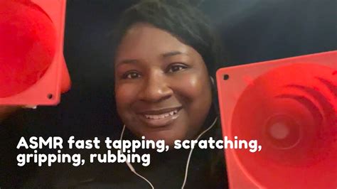 ASMR fast tapping, scratching, gripping and rubbing - YouTube