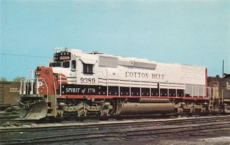 Trains Cotton Belt Railway Spirit Of 1776 Sd45t 2 Locomotive 9389 At