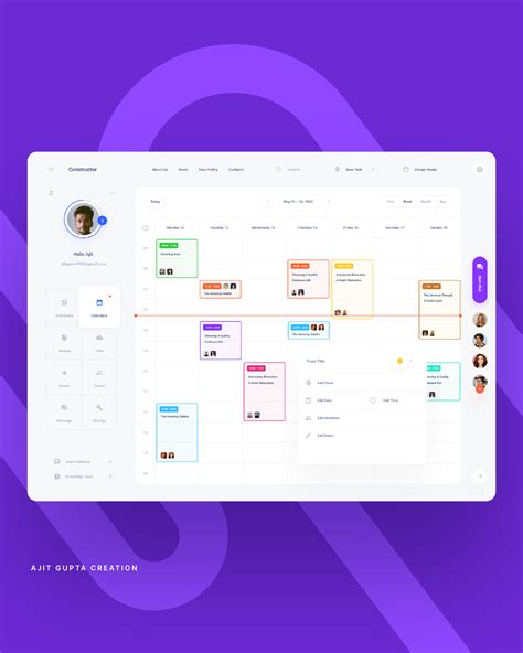 Meeting Calendar Ui Ux • Web Mobile App Behance