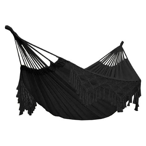 Bungalow Rose Double Sized Boho Macrame Hammock Wayfair