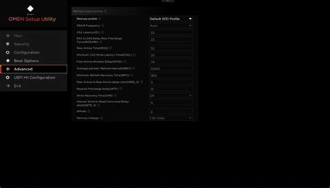 HP PCs OMEN BIOS Setup Utility Information And Menu Options HP Support