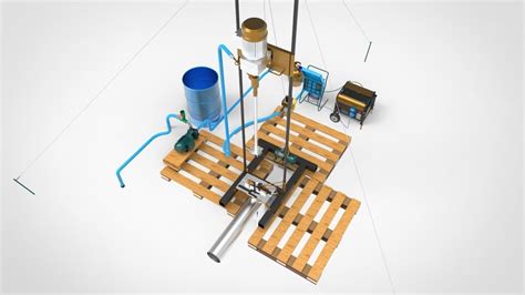 Traditional Well Drilling Machine 3d Model Animated Cgtrader