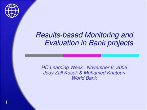 Ppt Results Based Monitoring And Evaluation In Bank Projects Powerpoint Presentation Id 503601