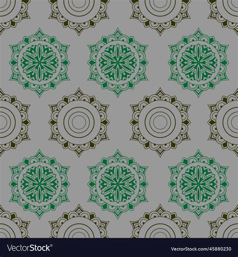 Geometric Circle Abstract Seamless Pattern Vector Image