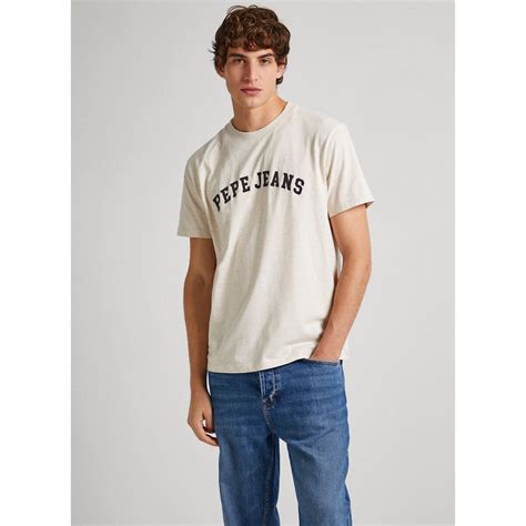 Футболка с бархатистым логотипомPepe Jeans купить в интернет-магазине ...