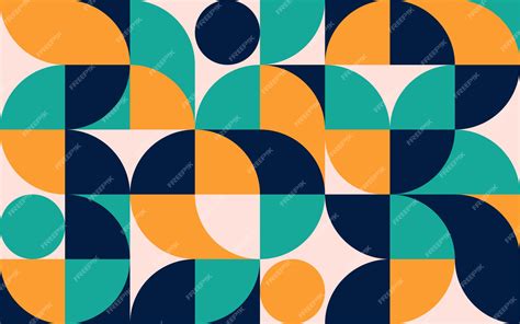 Premium Vector Geometric Minimalistic Color Composition Template With