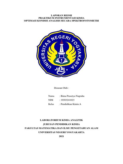 Optimasi Kondisi Analisis Secara Spektrofotometri Pdf