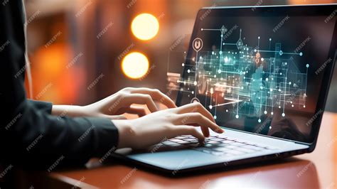 Premium Photo Blending Human And Artificial Intelligence Technologies