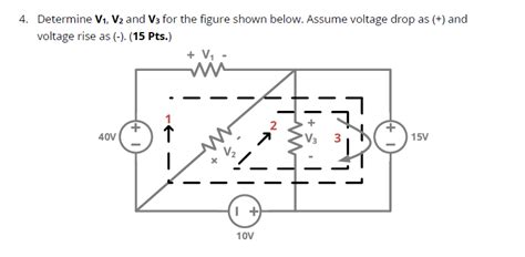 Solved Determine V V And V For The Figure Shown Chegg Com