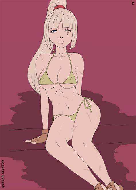Rule 34 2020 Aqua Eyes Big Breasts Bikini Blonde Hair Brown Gloves