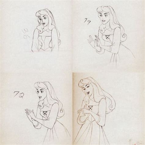 Briar Rose Animation Drawings By Marc Davis Disney Concept Art