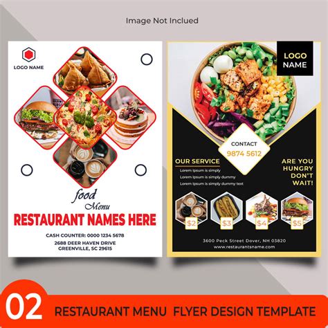 Restaurant Menu Flyer Design Template Masterbundles