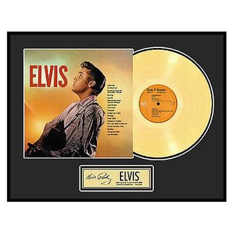 Elvis Presley Elvis Framed Gold Record Entertainment Earth