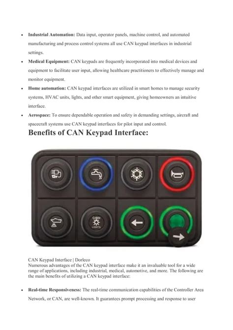 CAN Keypad Interface PDF