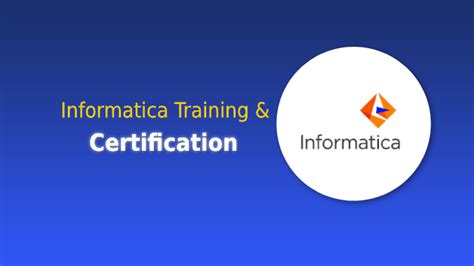 Informatica Training And Certification Knowledgepark No 1 Online Education