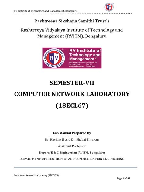 Final Computer Network Lab Mannual 18ecl76 Pdf Computer Network Network Topology