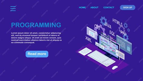 Premium Vector Software Development Programming Language Coding