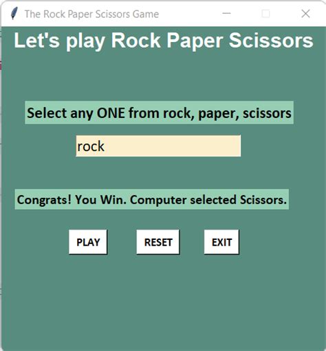 Rock Paper Scissors Game In Python Online Tutorials Library List Tutoraspire