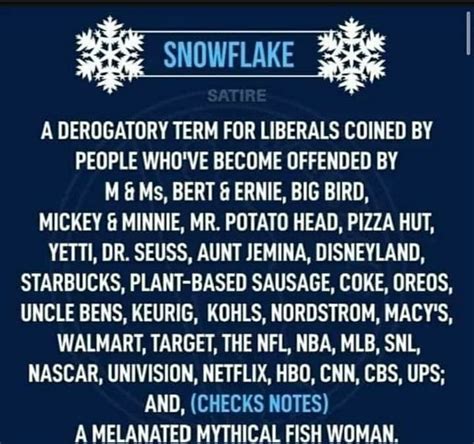 Definition Of Snowflake R Persecutionfetish