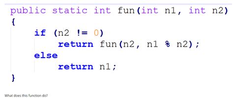 solved public static int fun int n int n2 { if n2 0