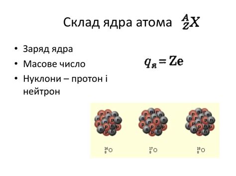 Фізика атомного ядра атома