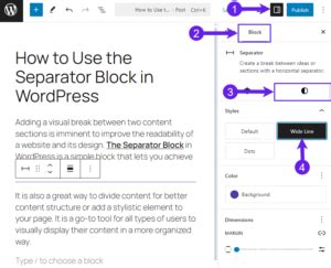 Separator Block How To Use Guide Overview