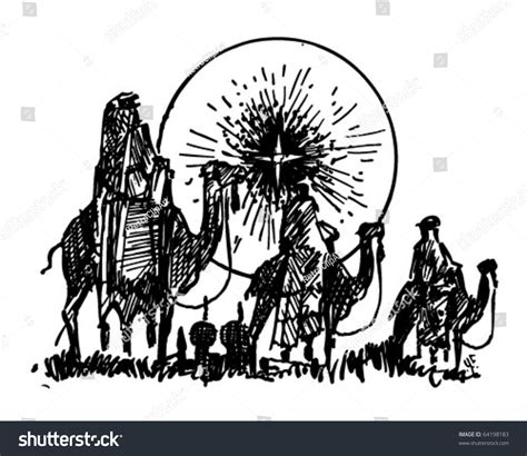 Wise Men Clipart Black And White
