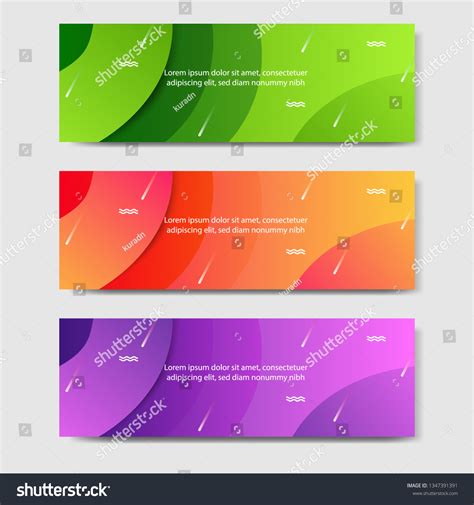 Vibrant Gradient Modern Futuristic Background Template Stock Vector Royalty Free 1347391391