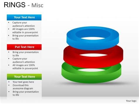 Rings Stacked PowerPoint Slides And Ppt Diagram Templates