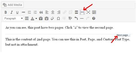 How To Add Next Page Page Break Button In WordPress Editor