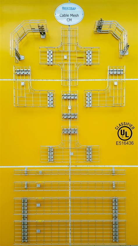 Wire Mesh Cable Tray Inox 304 Cable Holder 54mm Height 200mm Width 3m Length Cable Management