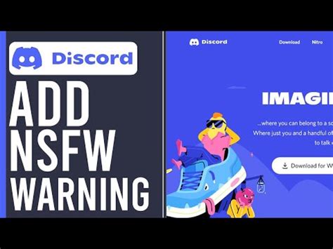 How To Add Nsfw Warning On Discord Nsfw Server Youtube