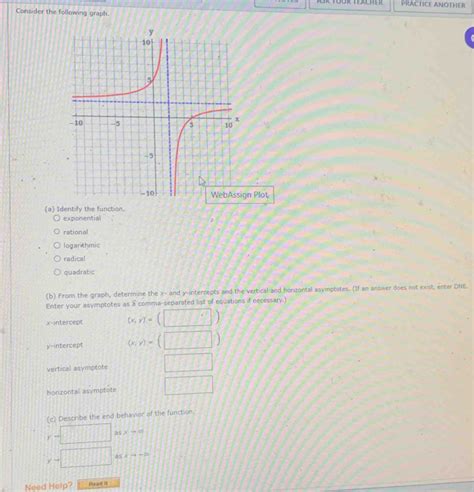 Solved Practice Another Consider The Following Graph Plot A