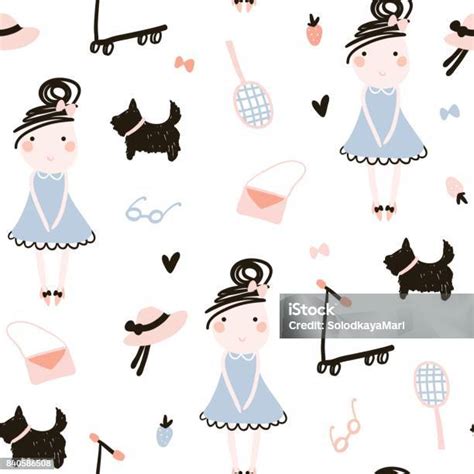 크리에이 티브 아이 완벽 한 패턴입니다 유치 한 질감 직물 섬유 벡터 일러스트 레이 션 가방에 대한 스톡 벡터 아트 및 기타