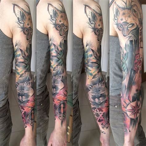 Wildlife Sleeve Tattoos