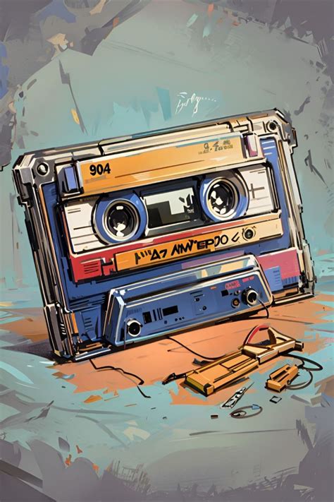 Default_A_90s_nostalgia_cassette | Retro music art, Retro art, Music art
