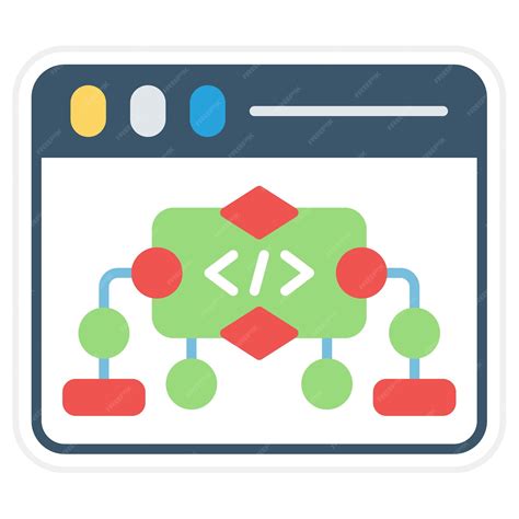 premium vector website algorithm flat illustration