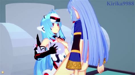 Kos Mos And Suzuka Hime Have Intense Futanari Sex Xenosaga And Srw Og Saga Endless Frontier