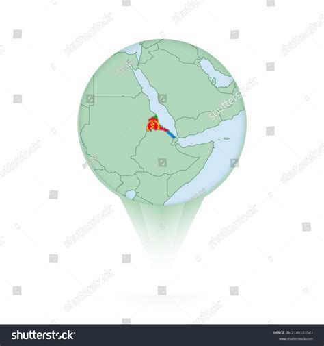 Eritrea Map Stylish Location Icon Eritrea Stock Vector Royalty Free 2180103581 Shutterstock