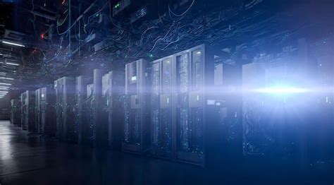 premium ai image ai working data center with rows of rack servers