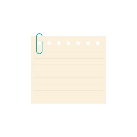 Premium Vector Text Box With Lines And Paper Clip