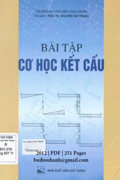 Bài Tập Cơ Học Kết Cấu NXB Xây Dựng Nguyễn Tài Trung Trang Sách Việt Nam