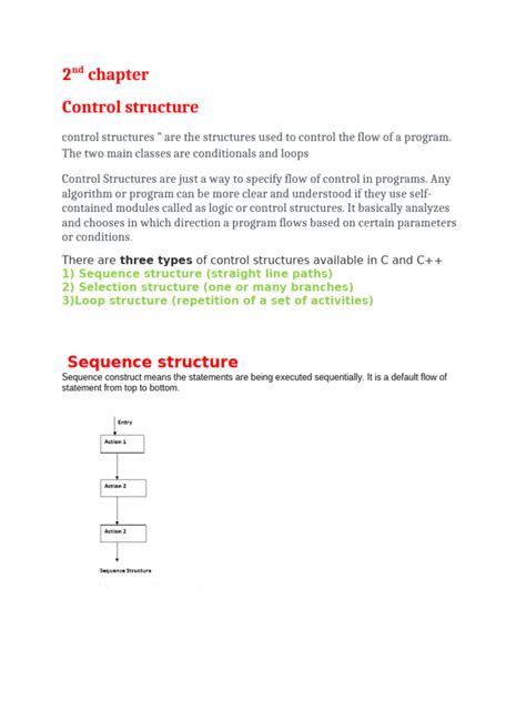 Cp Chapter 2 Pdf Control Flow Computer Programming