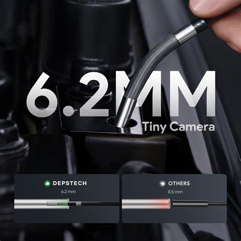 Two Way Articulating Borescope Depstech 0 24in Articulated Endoscope Camera