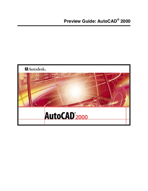 Autodesk Autocad Autocad 2000 Instruction Manual
