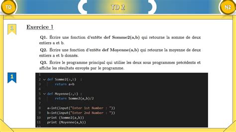 SOLUTION Python Td Les Fonctions Correction Studypool