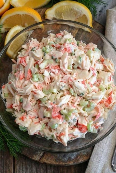Creamy Seafood Salad Delight Crab And Celery Salad Easy Dascras