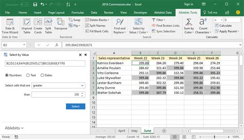 Select Cells In Excel By Value Color Or Data Type