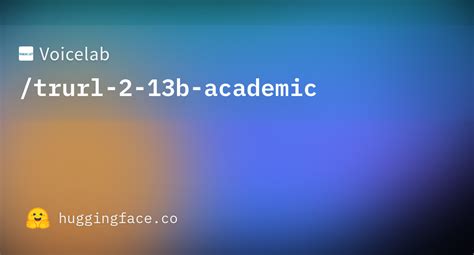 Voicelab Trurl B Academic Hugging Face